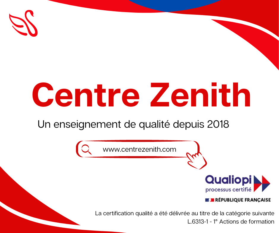 Cours Zenith : Accueil