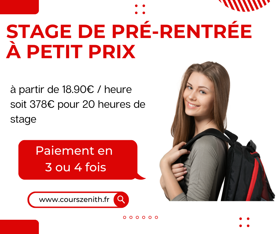 Cours Zenith : Accueil